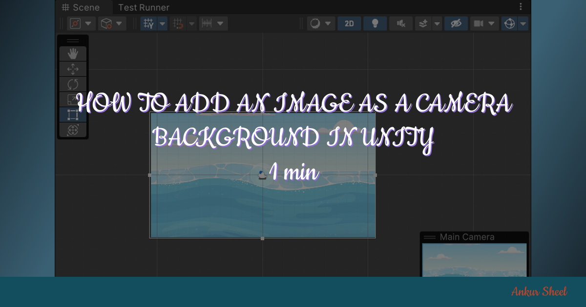 How To Add An Image As A Camera Background In Unity
