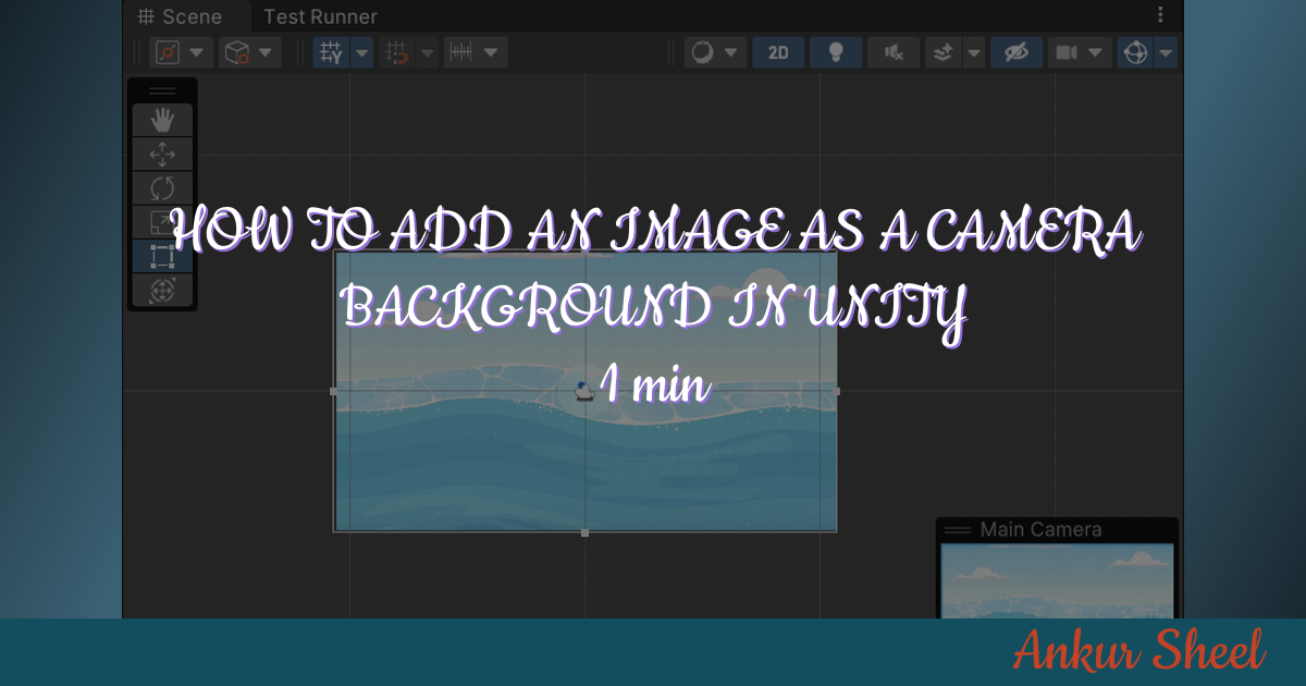 How To Add An Image As A Camera Background In Unity